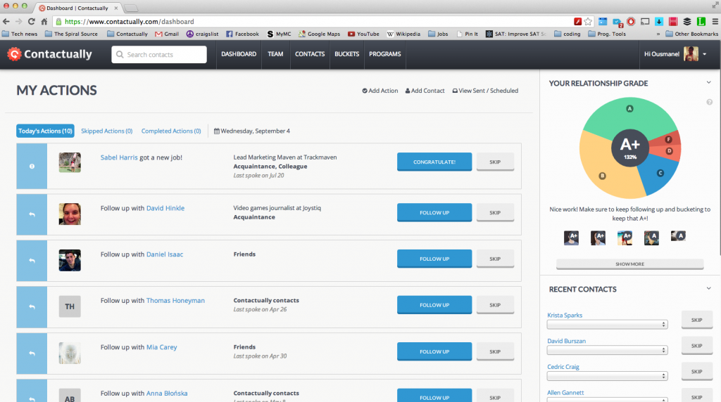 Contactually - Software For Projects