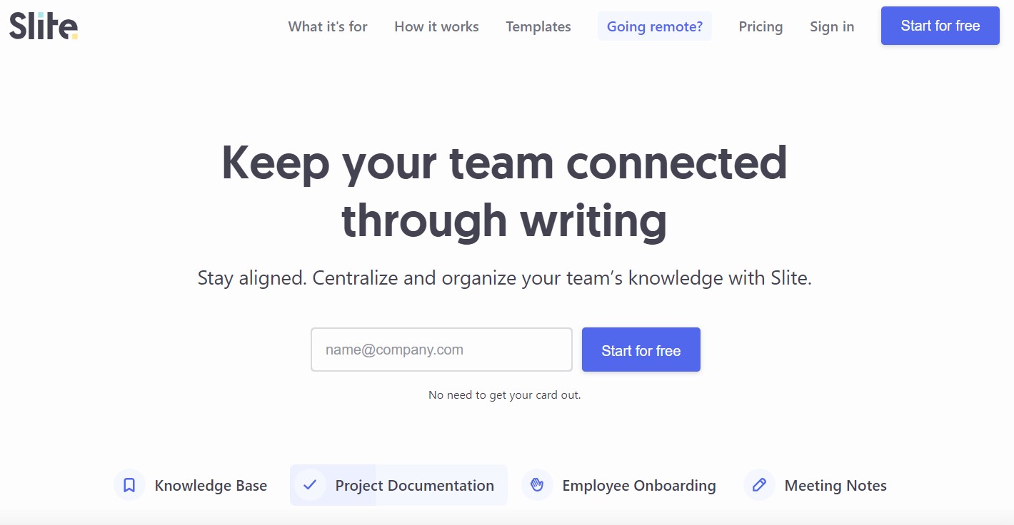 Slite - Software For Projects