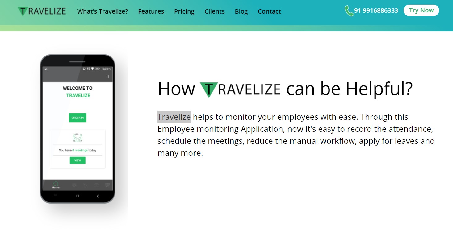 Travelize - Software For Projects